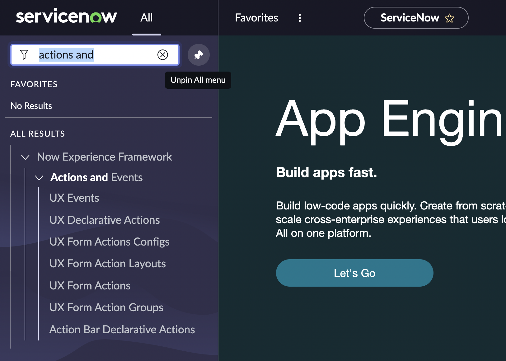 Adding An Action Bar Button To A Configurable Workspace