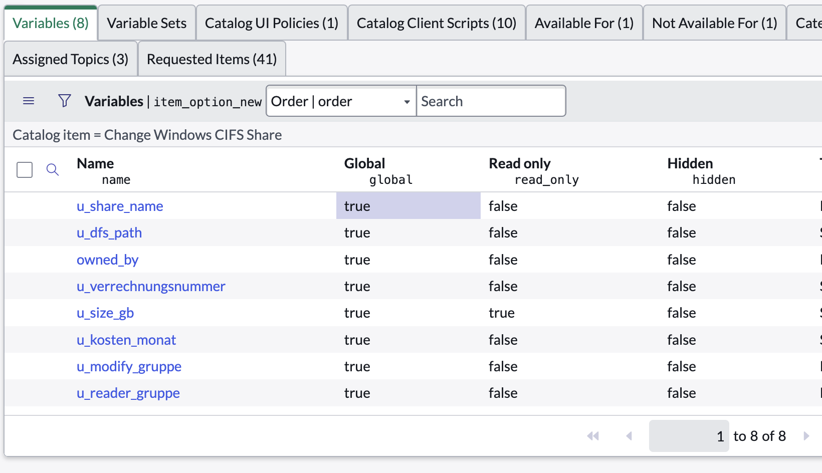 How to pass catalog item variables to catalog tasks (sc_task)